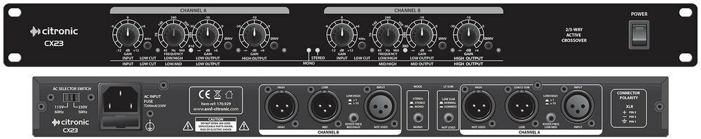 Citronic CX23 electronic crossover – PQSound